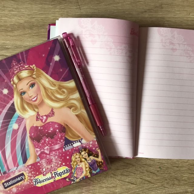 Hard Cover Authentic Barbie Note Book, Hobbies & Toys, Stationery ...