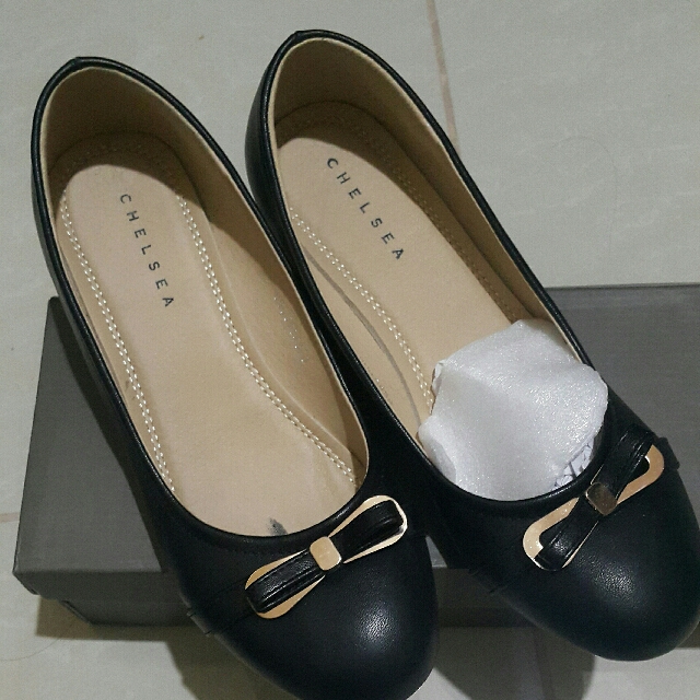 Black Shoes Wedge For School, Women's Fashion, Footwear, Sneakers on ...