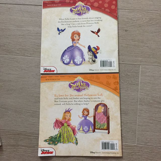 Disney Junior Sofia The First Books X 2 With Stickers, Hobbies & Toys ...