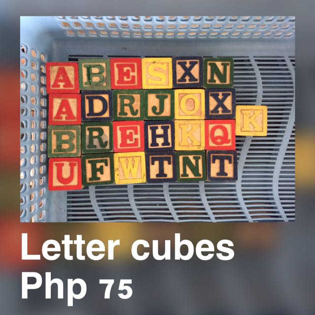 Letter Cubes, Babies & Kids, Infant Playtime on Carousell