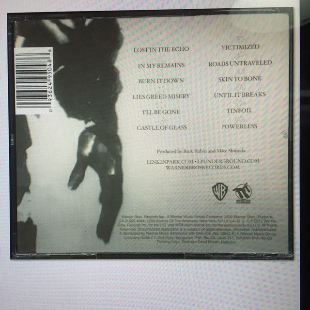 LINKIN PARK - Living Things 2012 WARNER MUSIC ORIGINAL CD, Hobbies & Toys, Music & Media, CDs ...