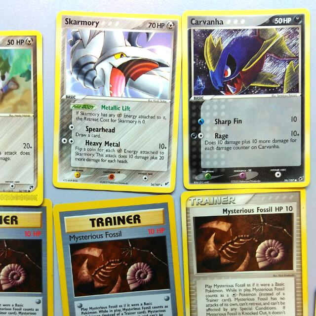 Pokemon Cards Collection Dark Steel Fossils, Hobbies & Toys, Toys ...