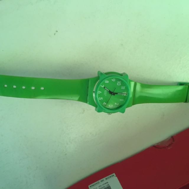 Swatch green watch, Women's Fashion, Watches & Accessories, Watches on ...