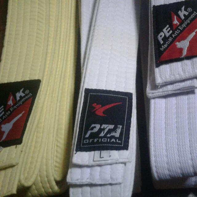Taekwondo Belts (Kix And Peak), Men's Fashion, Activewear on Carousell
