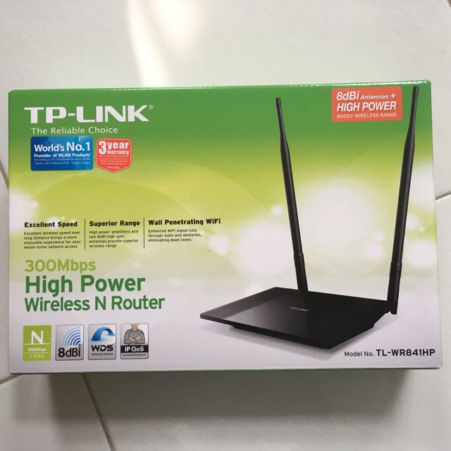 TP Link 300Mbps High Power Wireless N Router Computers Tech Parts Accessories Networking