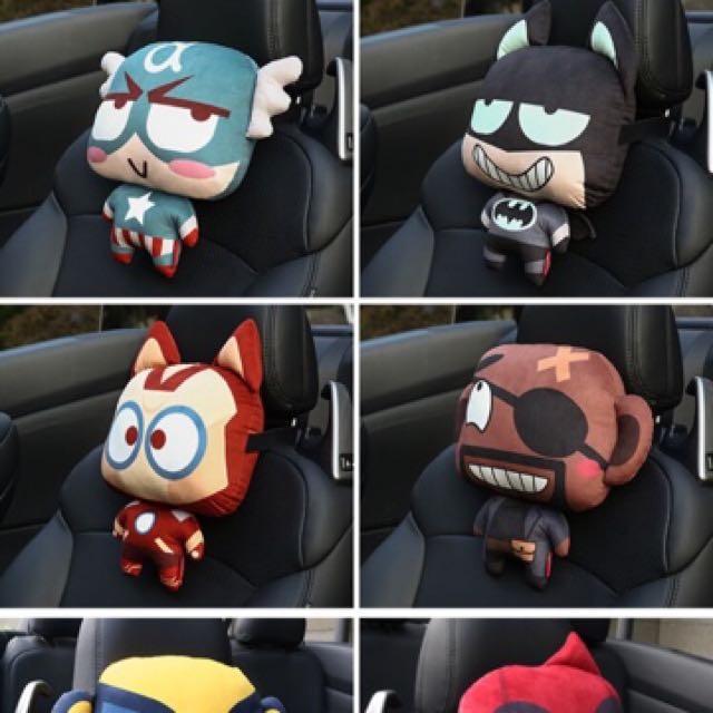 Batman Head Rest, Car Accessories on Carousell