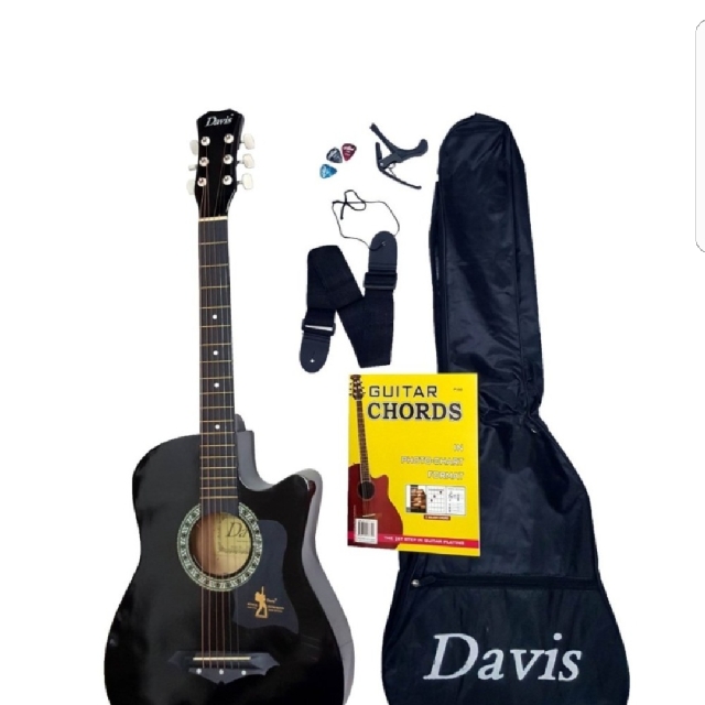 Davis Acoustic Guitar Starter Package.(set), Hobbies & Toys, Music ...