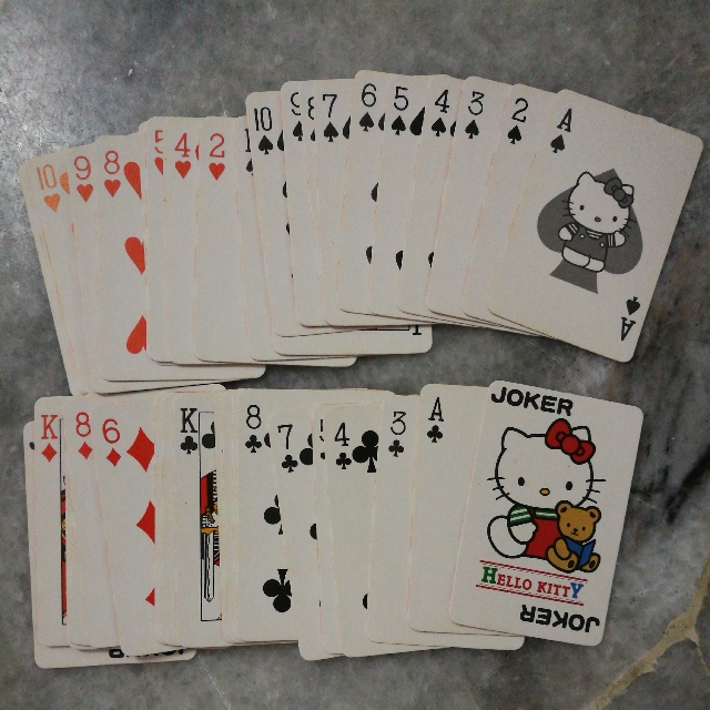Hello Kitty Poker Cards, Hobbies & Toys, Toys & Games on Carousell