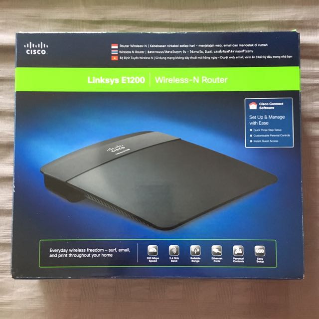 LINKSYS E1200 N300 WI-FI ROUTER, Computers & Tech, Parts & Accessories ...