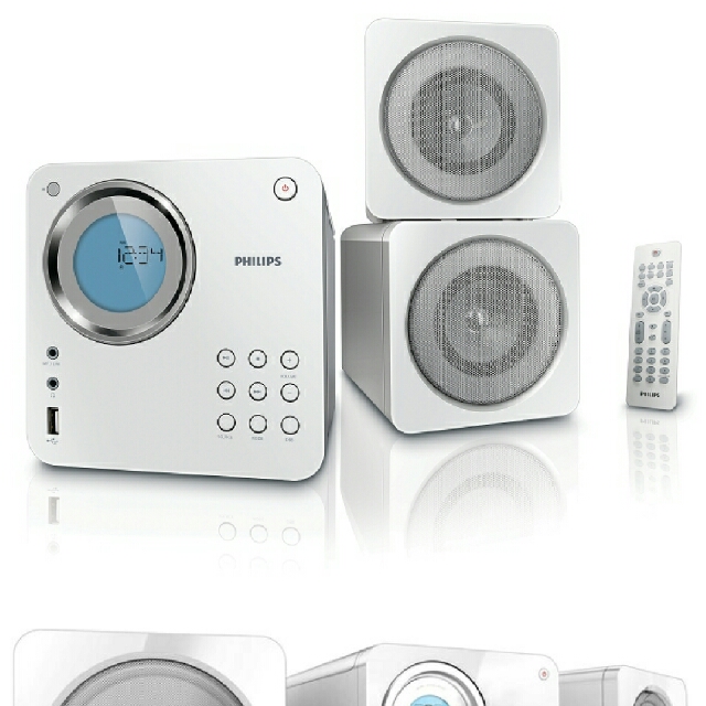 Philips Cube micro sound system, TV & Home Appliances, TV ...