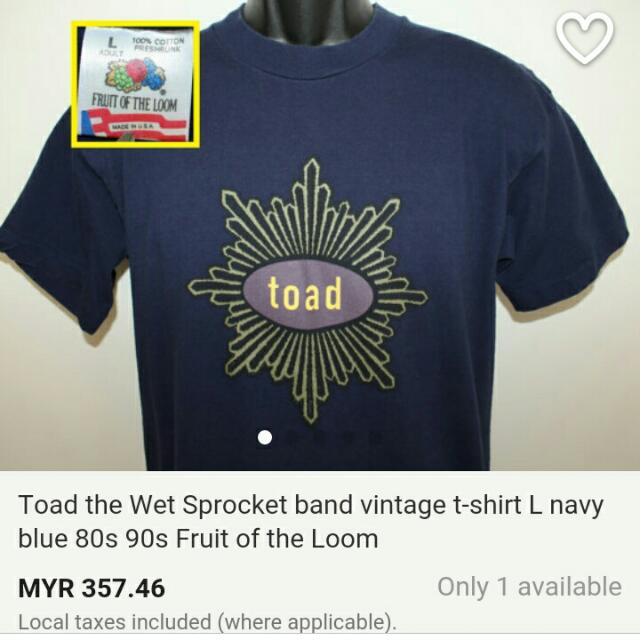Toad Band Vintage, Men's Fashion, Tops & Sets, Tshirts & Polo Shirts on ...