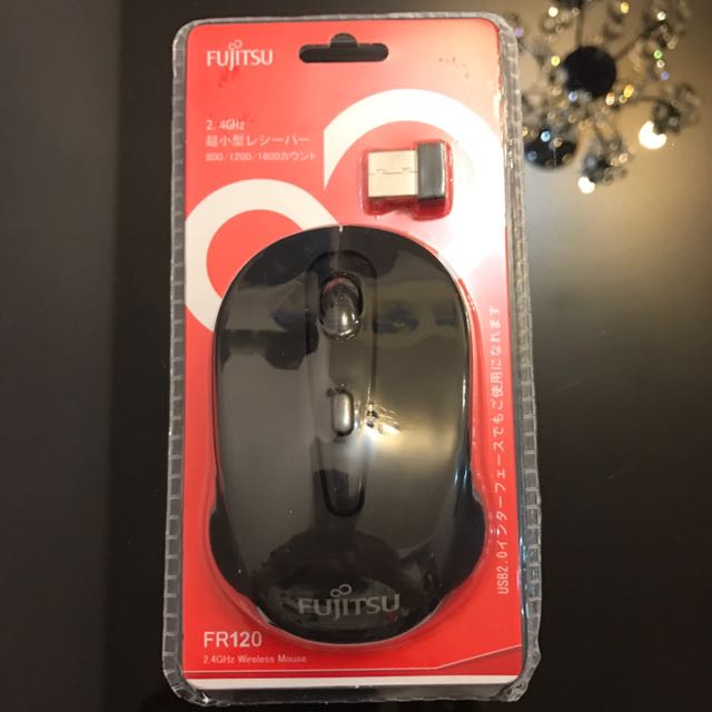 Fujitsu Wireless Mouse, 電腦＆科技, 電腦周邊及配件, 電腦滑鼠及相關產品 - Carousell