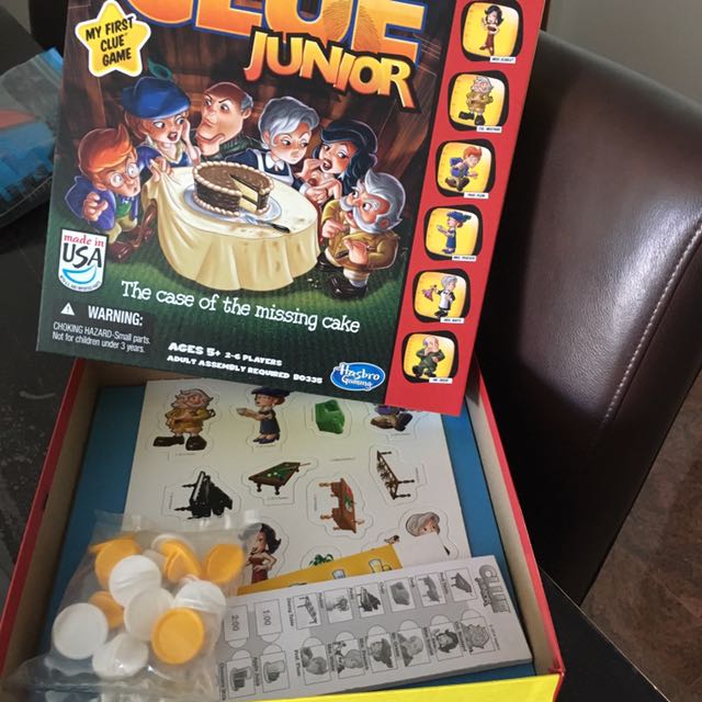 Hasbro Clue Junior Board Game The Case of the Missing Cake., Hobbies ...