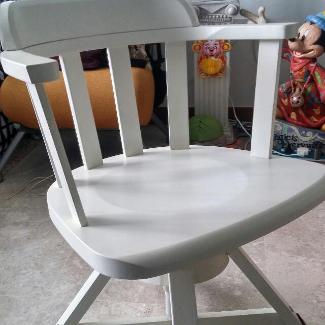 IKEA FEODOR Swivel Chair with Armrests, Furniture & Home Living ...