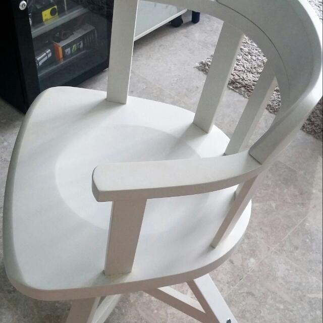 IKEA FEODOR Swivel Chair with Armrests, Furniture & Home Living ...