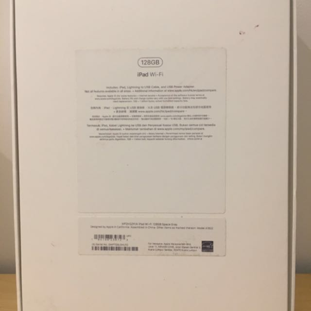 IPad Wi Fi, 128 GB, Space Gray, Model A1822, Mobile Phones & Gadgets ...