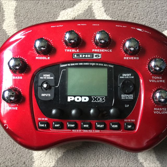 Pod X3 Guitar Effects, Hobbies & Toys, Music & Media, Music Accessories ...