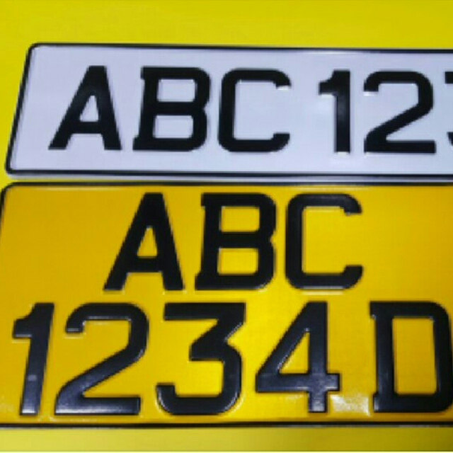 Euro Embossed Car Plate, Car Accessories on Carousell