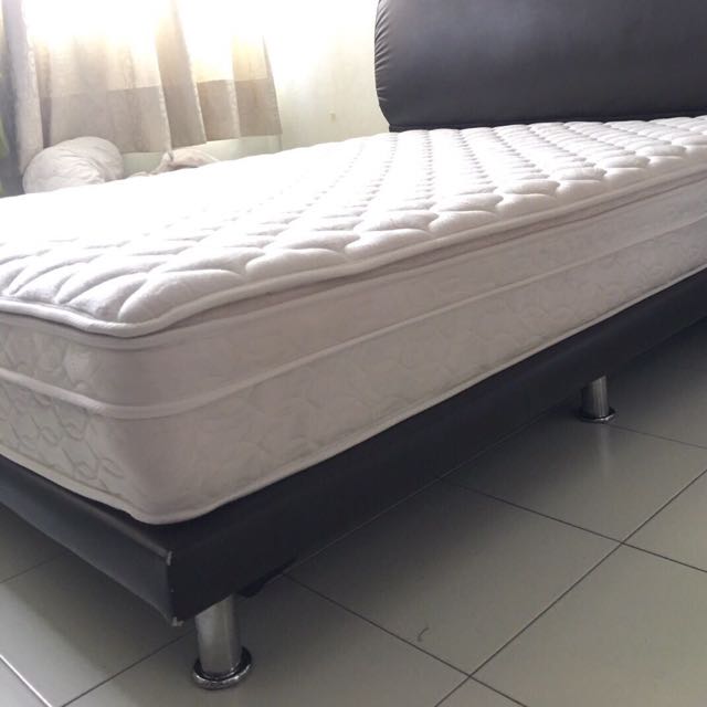 King Koil + Stylemaster Jaxter Queen Size Bed Frame And Mattress ...