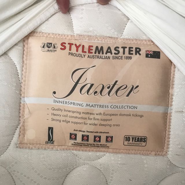 King Koil + Stylemaster Jaxter Queen Size Bed Frame And Mattress ...