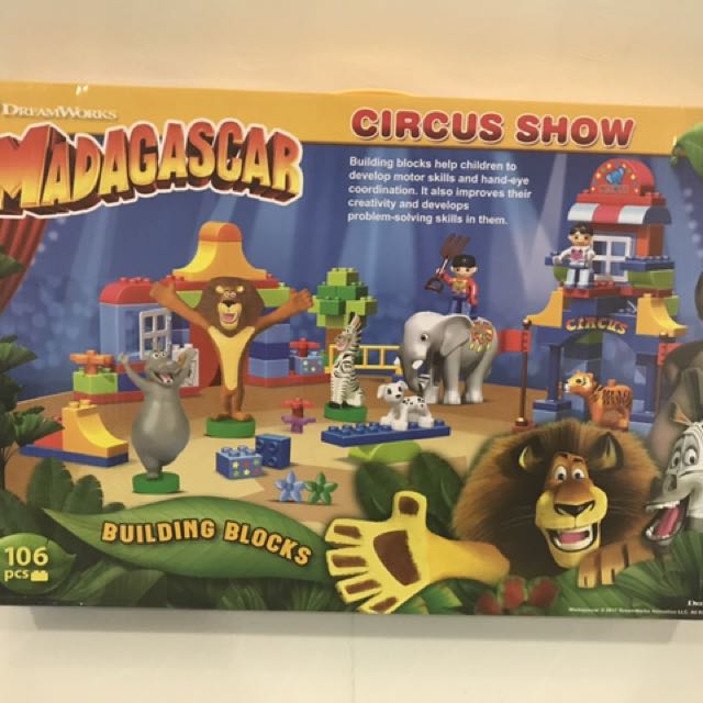 Madagascar Circus Show Blocks, Hobbies & Toys, Toys & Games on Carousell