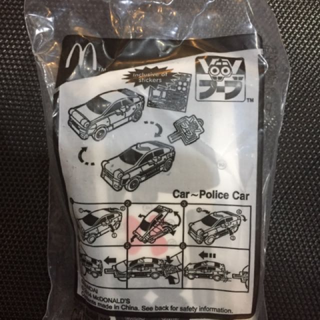 McDonalds Happy Meal Bandai Voov Car ~ Police Car, Hobbies & Toys, Toys ...