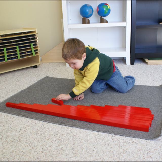 Montessori Sensorial Red Long Rods, Hobbies & Toys, Toys & Games on ...