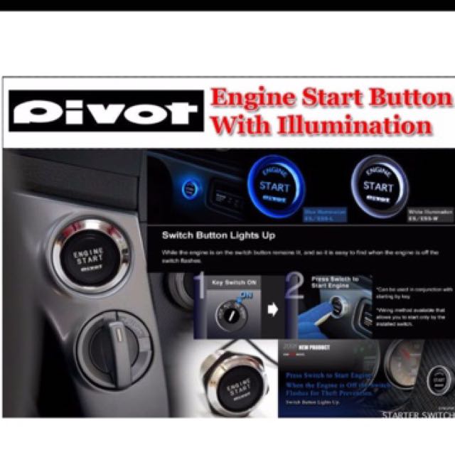 Pivot Original Engine push start, Car Accessories on Carousell
