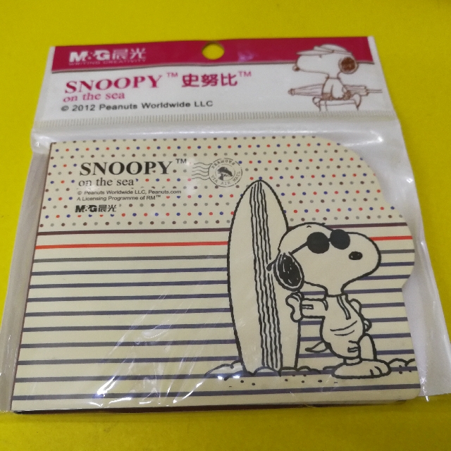 Snoopy Notepad - By The Sea, Hobbies & Toys, Stationery & Craft ...