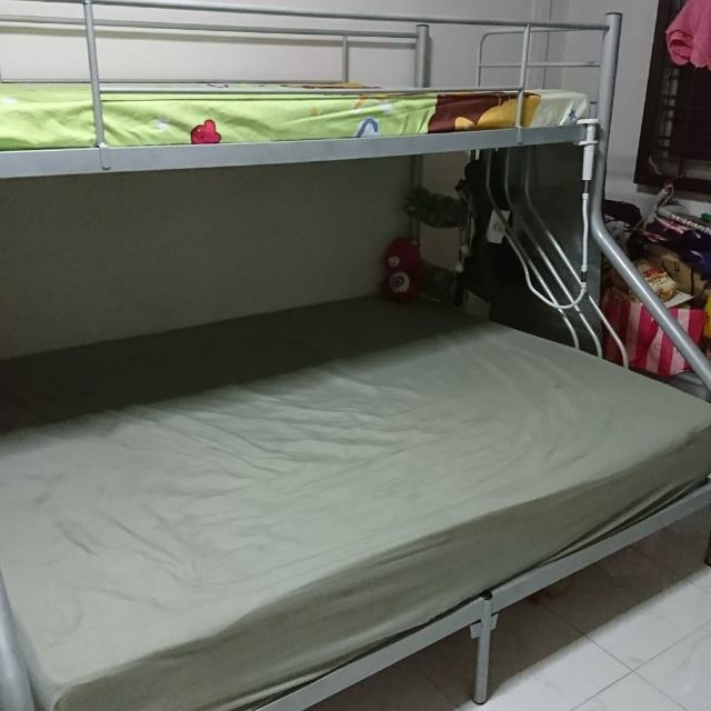 Double decker Family bunk bed, Furniture & Home Living, Furniture, Bed ...
