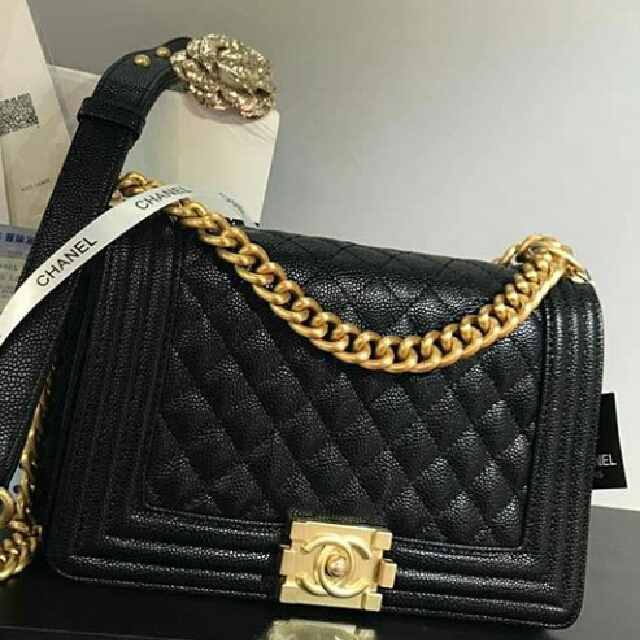 Le Boy Caviar & Lambskin, Women's Fashion, Bags & Wallets, Clutches on ...