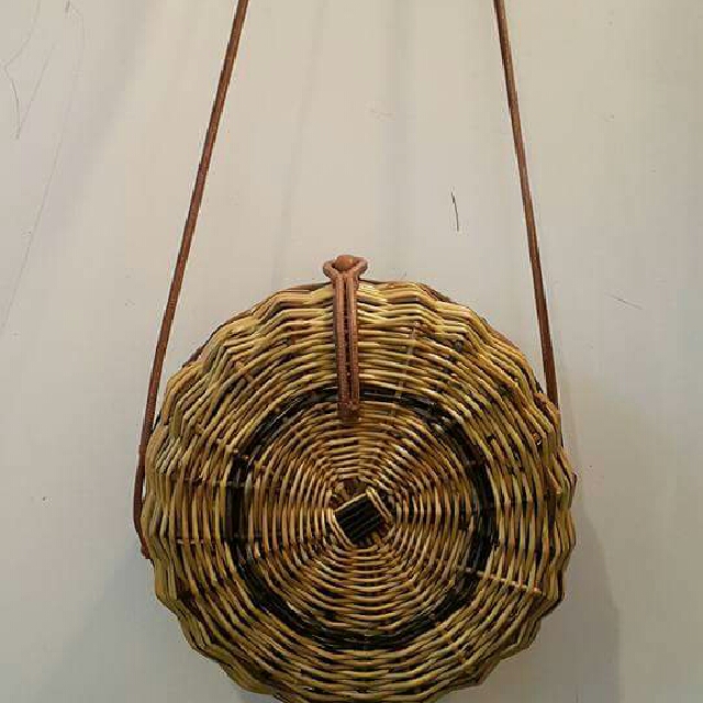 REPRICED!! Locally Made Round Handwoven Nito Bag, Women's Fashion, Bags ...