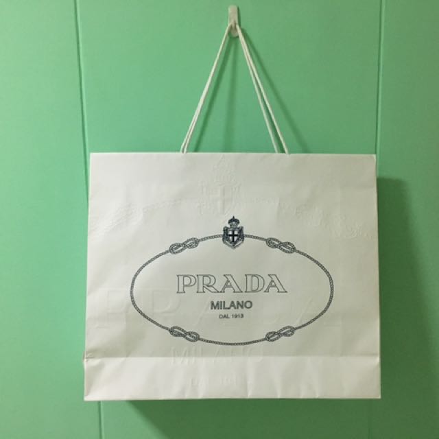 Prada Paper Bag, Luxury, Accessories on Carousell