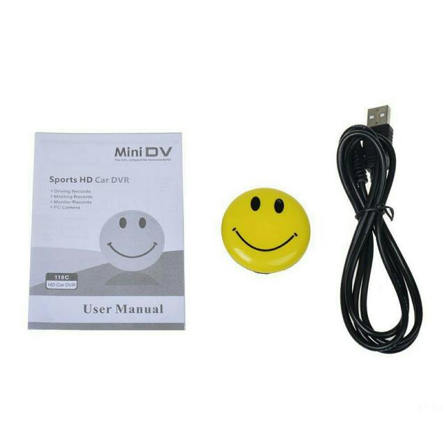 😊SMILEY😁 Face Badge Button SPY Camera🕵, Furniture & Home Living ...