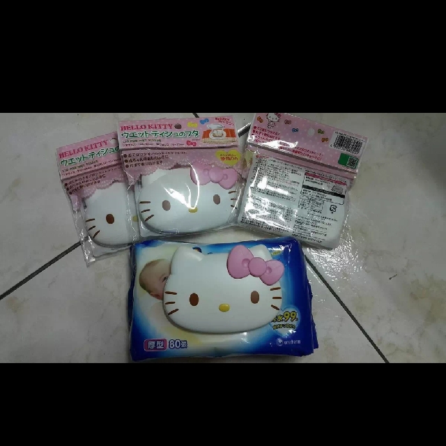 wet wipe cover hello kitty, Babies & Kids, Bathing & Changing, Diapers ...
