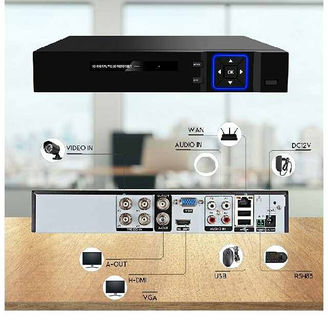 4ch cctv ahd dvr kit, Furniture & Home Living, Security & Locks ...