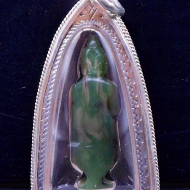 Monday Buddha aka Pang Ham Yati old jade Buddha, Hobbies & Toys ...