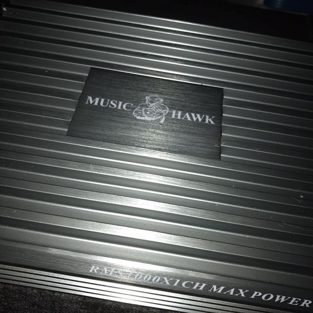 Music Hawk Mono Block Amplifier RMS 1000x1 Ch, Car Accessories on Carousell