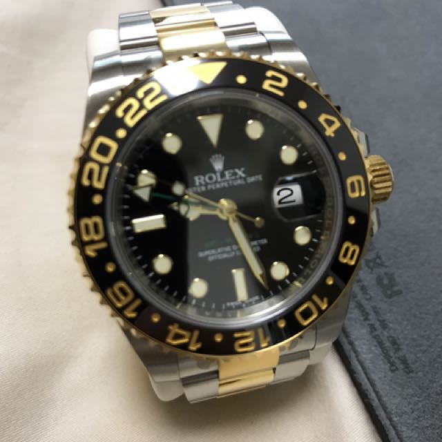 ROLEX GMT Half Gold, Luxury, Watches on Carousell