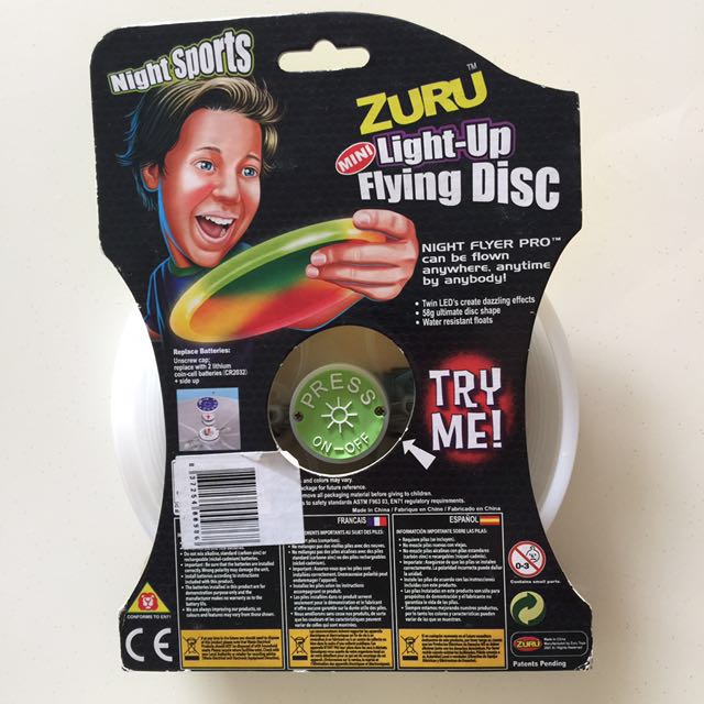 Zuru Light-up Flying Disc Mini, Hobbies & Toys, Toys & Games on Carousell