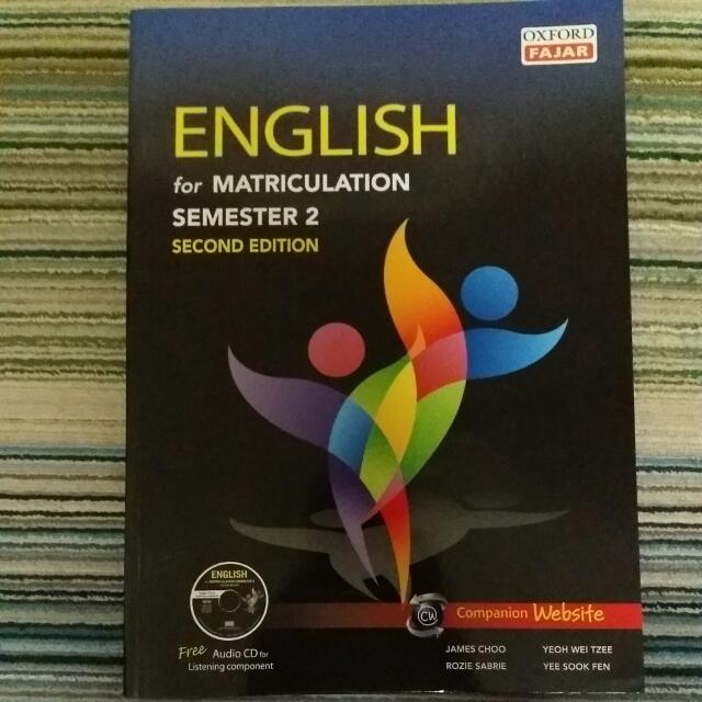 English Reference Book Matriculation, Hobbies & Toys, Books & Magazines ...