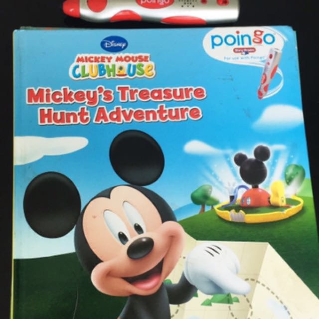 Poingo reader with 5 books: Mickey Mouse club house, Dora, Cars, Sesame ...