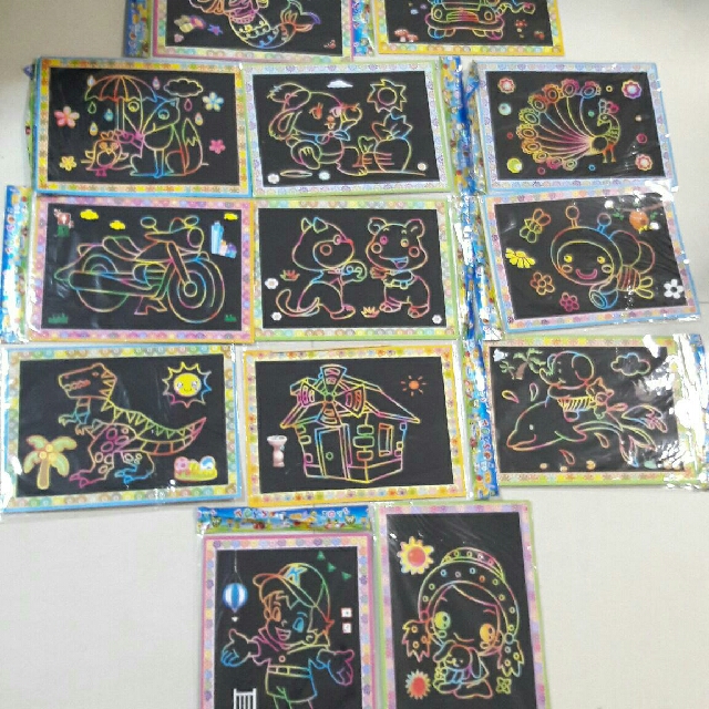 Scratch Art, Babies & Kids, Babies & Kids Fashion on Carousell