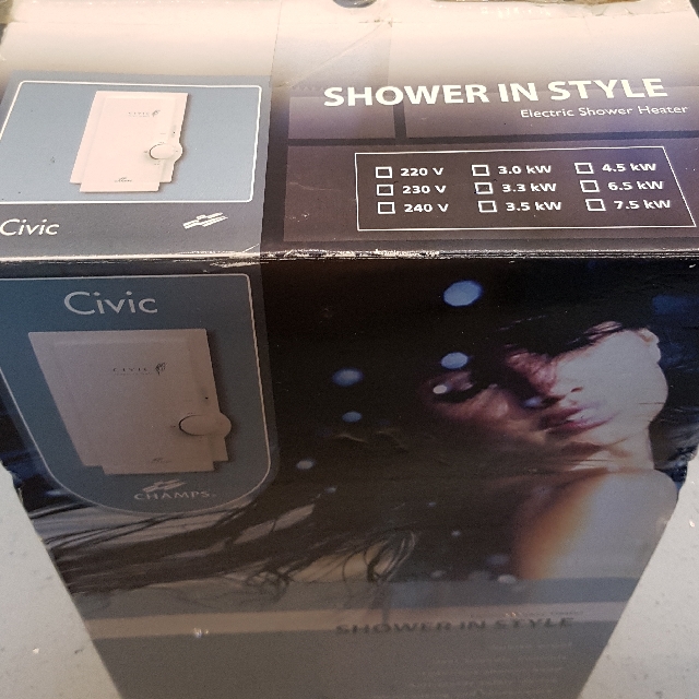 Civic champs electric shower heater, TV & Home Appliances, Water Heater ...