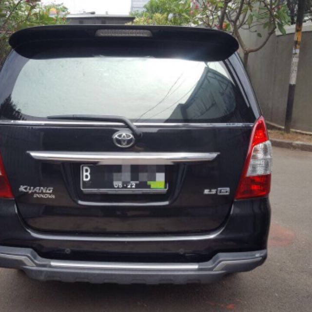 Dijual toyota innova diesel thn 2012 manual , warna hitam, Mobil ...