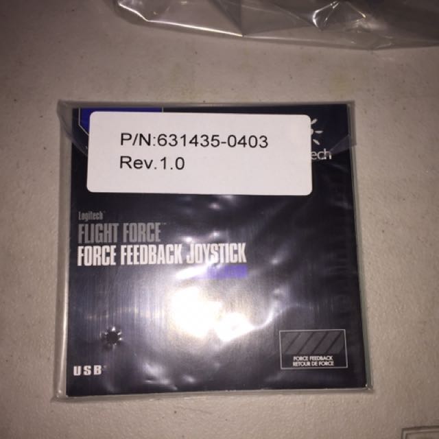 PS2 Logitech Flight Force Feedback Joystick, Video Gaming, Gaming ...