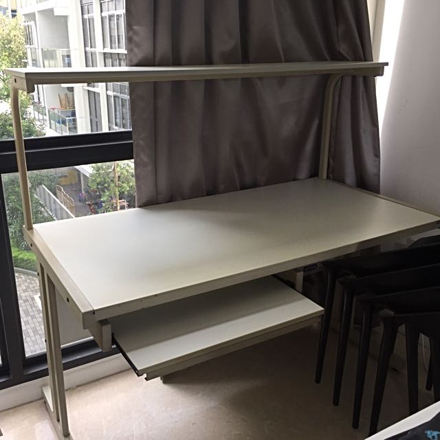 Sturdy Computer Table (2 Levels), Furniture & Home Living, Furniture ...