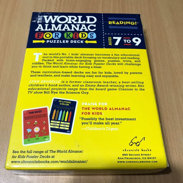 The World Almanac for kids puzzler deck, Hobbies & Toys, Toys & Games ...
