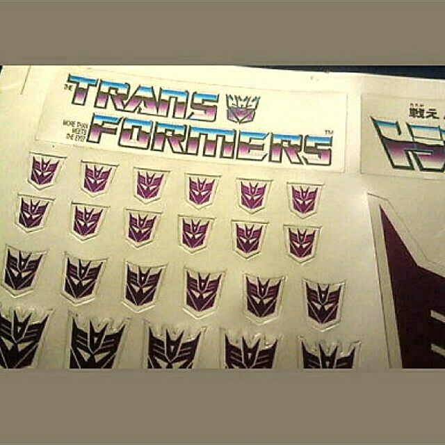 Transformers Decepticons Symbol Insignia sticker Sheet, Hobbies & Toys ...