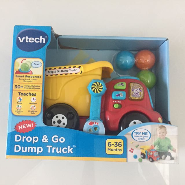 Vtech Drop and Go Dump Truck, Hobbies & Toys, Toys & Games on Carousell